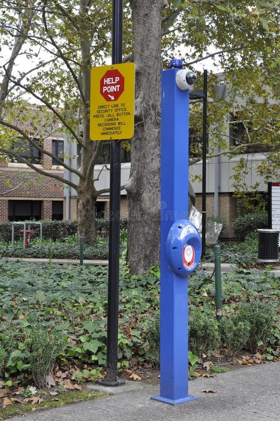 Security / Emergency Help Point Stock Photo - Image of emergency, post ...