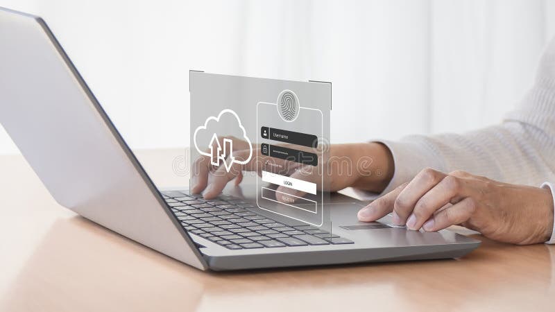 Security Encryption and Internet Login Stock Photo - Image of firewall ...