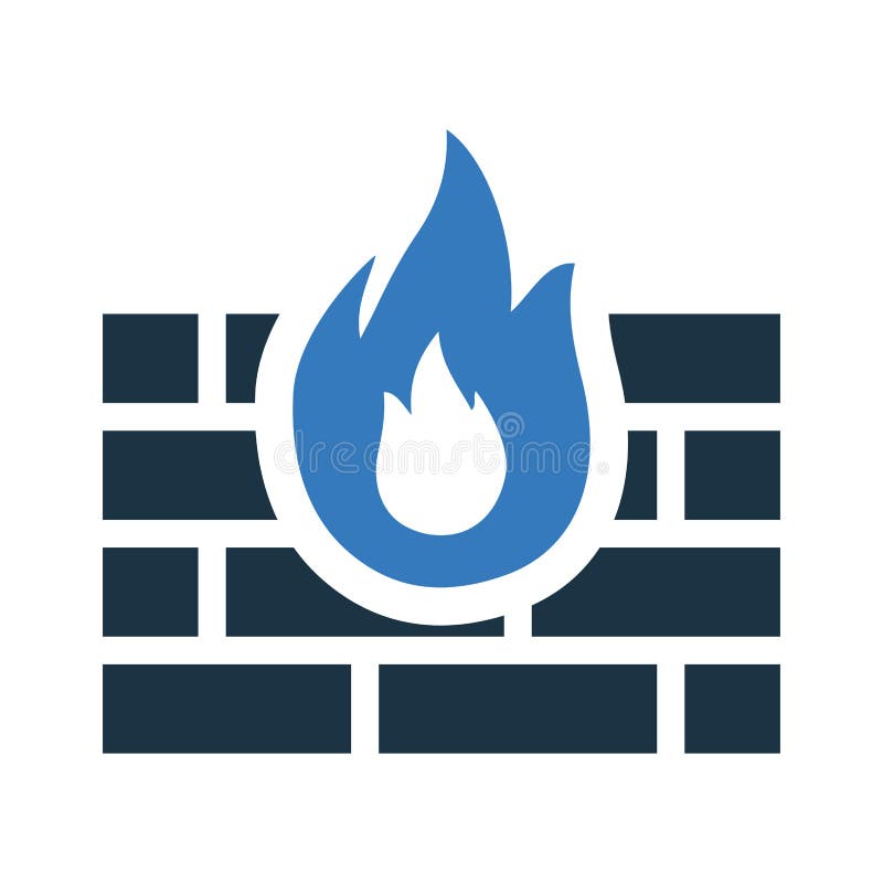 Security, Firewall Icon. Editable Vector Graphics Stock Vector ...