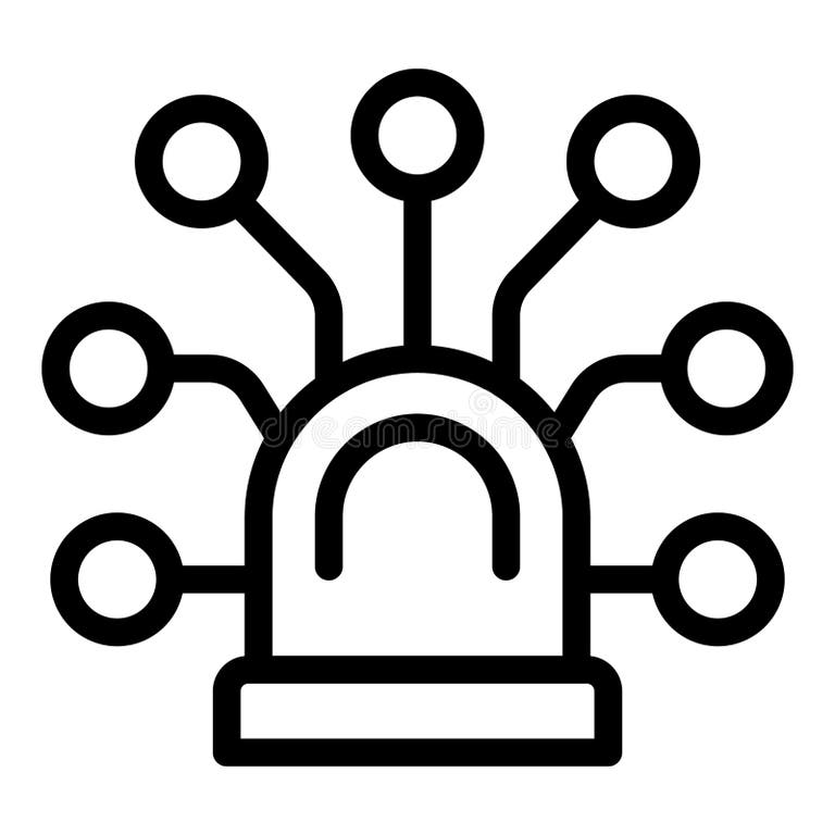 Security Flasher Icon Outline Vector. Safety Guard Stock Vector ...