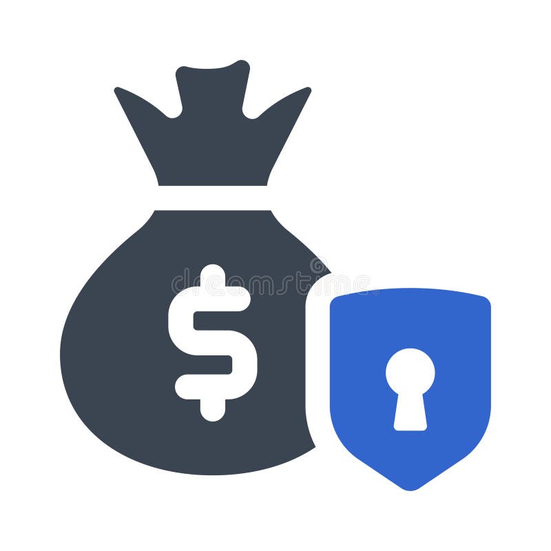 Security fund icon stock illustration. Illustration of vector - 340727559
