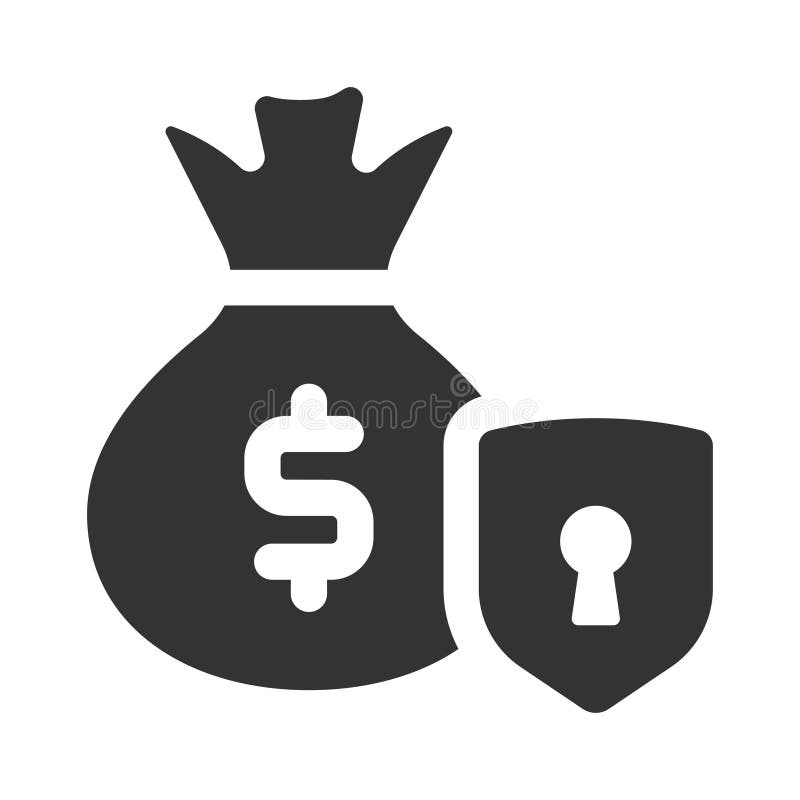 Security fund icon stock vector. Illustration of icon - 340733856