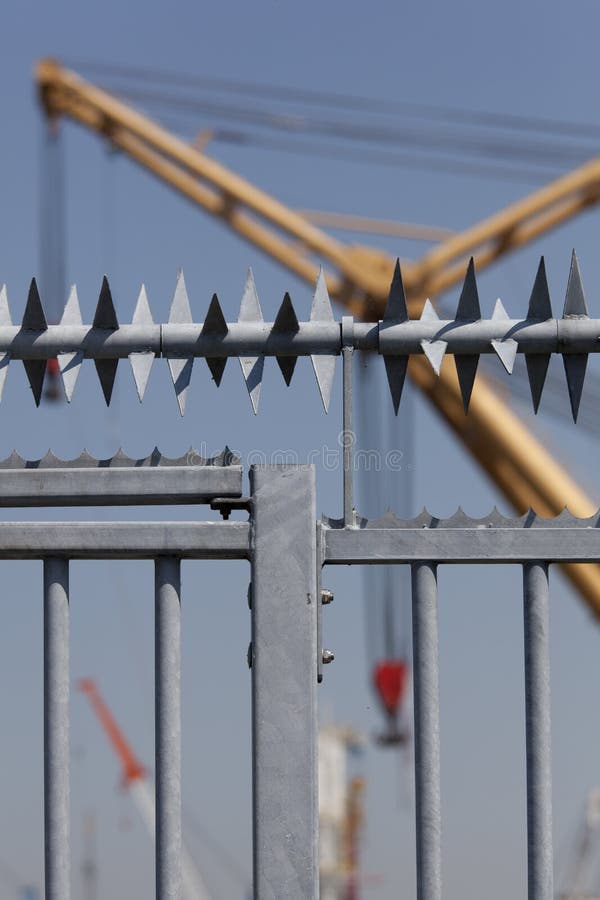 Security gate stock image. Image of responsibility, sharp - 31325127