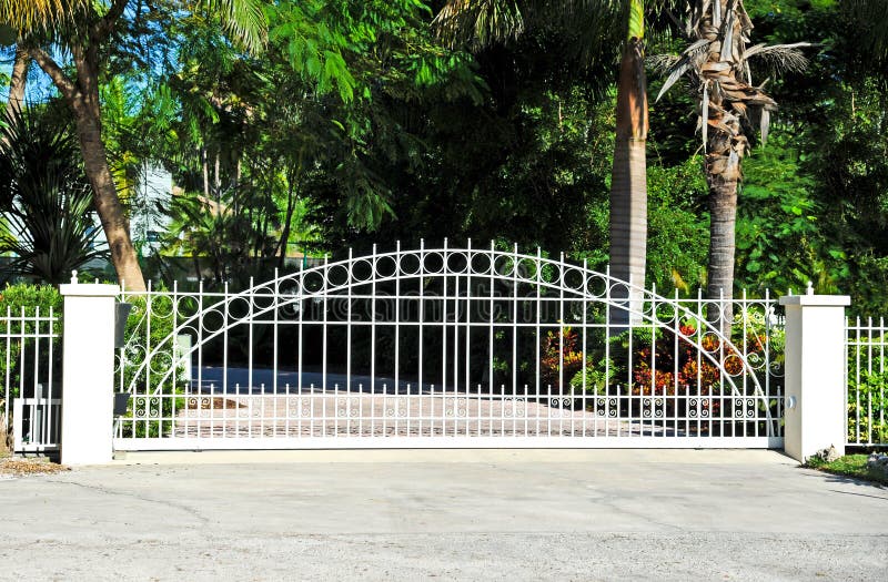 Security Gate stock photo. Image of residential, gated - 5569590