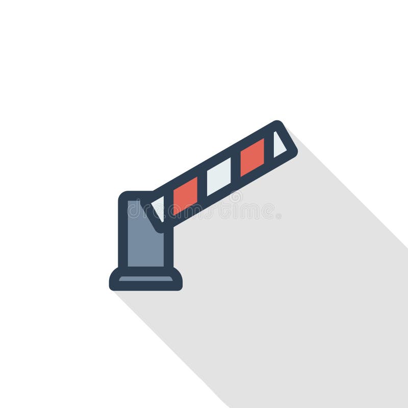 Security Gate Vector. Access Door or Security Scanner Icon Stock Vector ...