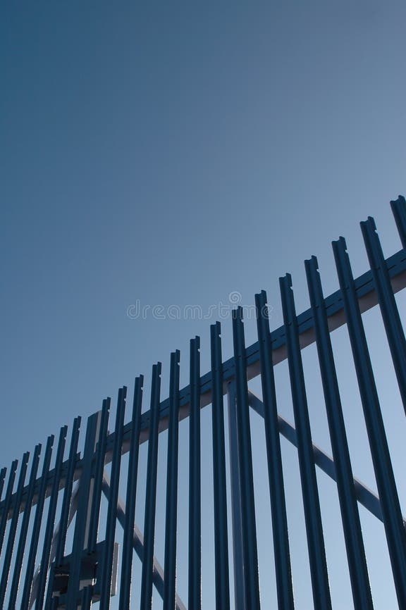 Security gates stock image. Image of skies, compound, gates - 2675723