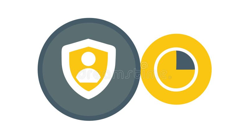 Security and Gauge Vector Graphic, Protection and Performance Icon ...