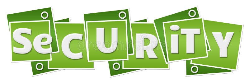 Security Green Squares Rings Stock Illustration - Illustration of ...