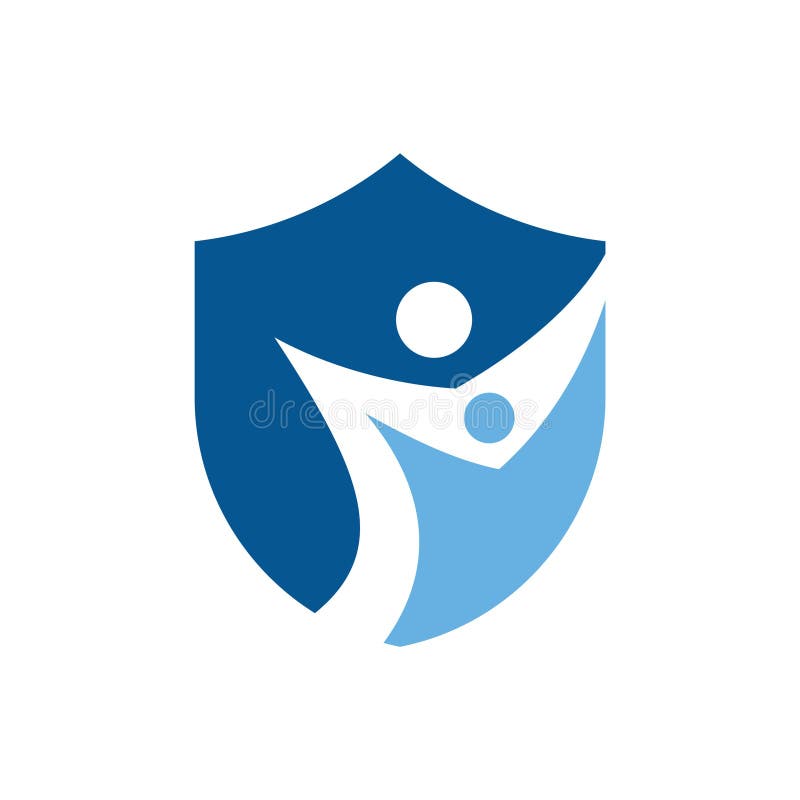 Group Family Secure Logo Design Stock Illustration - Illustration of ...