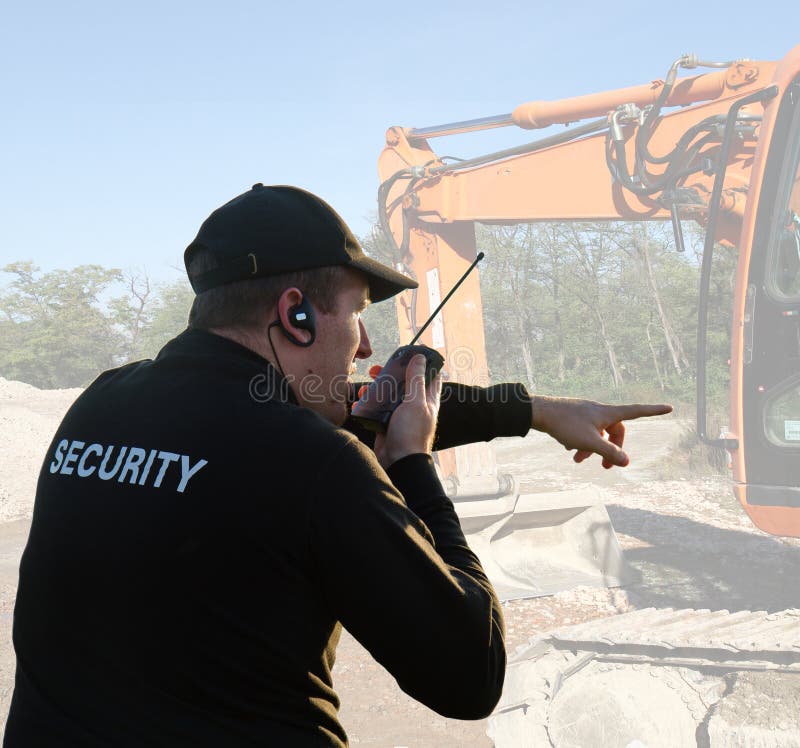 Back of a security guard stock image. Image of single - 24803795