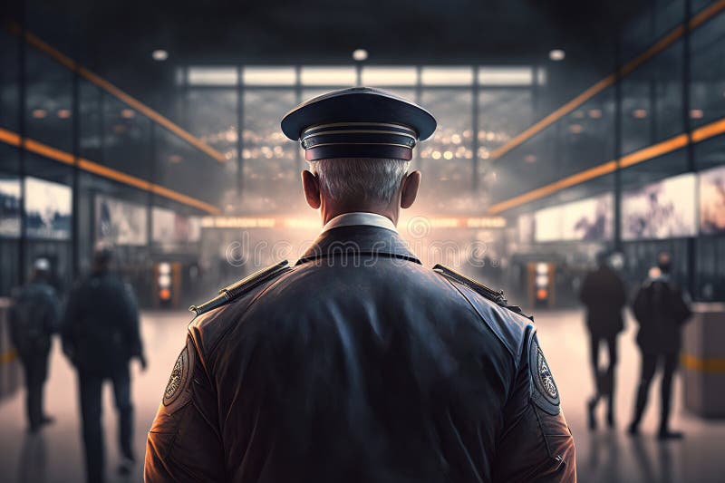 Security guard stock illustration. Illustration of occupation - 272653328