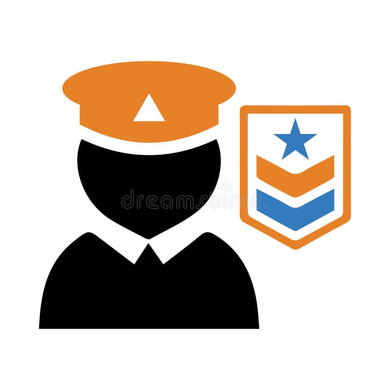 Security Guard, Badge, Army, Man, Army Badge Icon Stock Vector ...