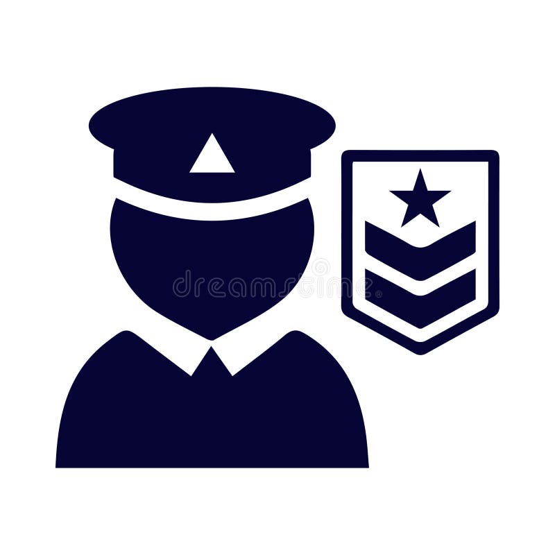 Security Guard, Badge, Army, Man, Army Badge Icon Stock Vector ...