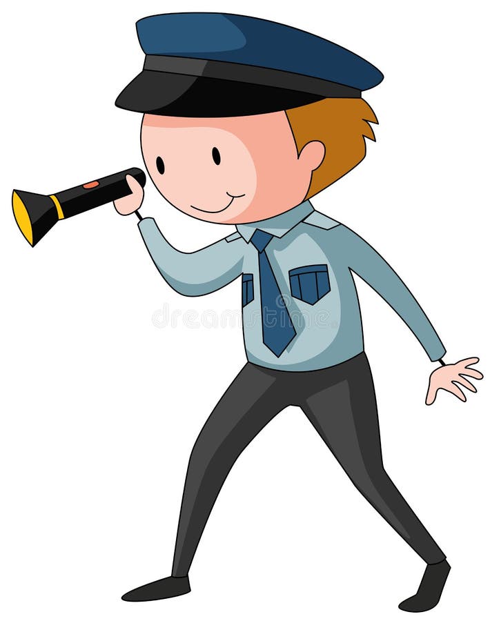 Security guard stock vector. Illustration of character - 53819718