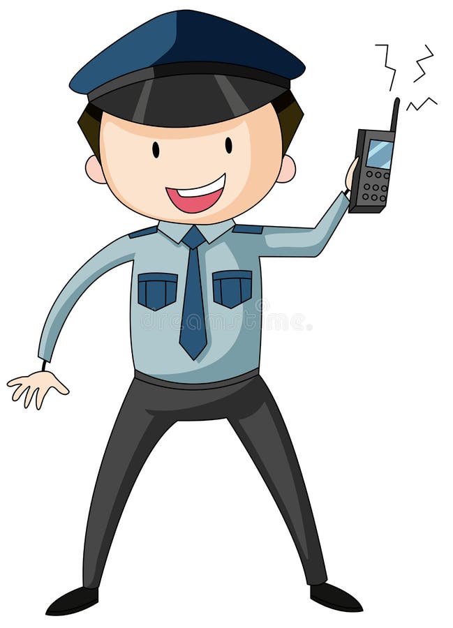 Cartoon Security Guard Stock Illustrations – 15,153 Cartoon Security ...