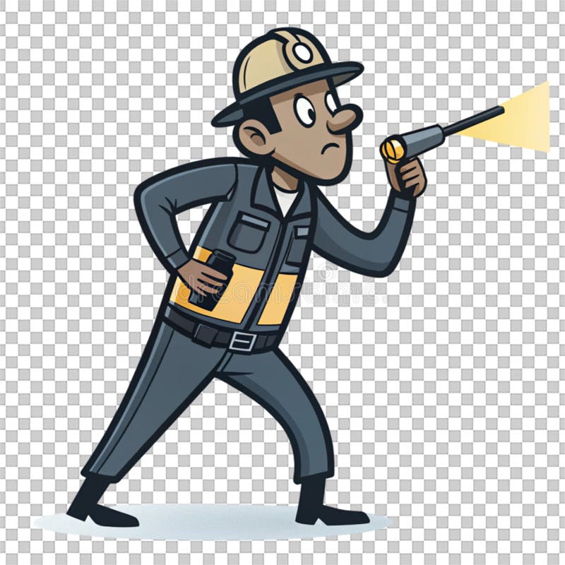 Security Guard 3D Icon with Bold Design Isolated on White Background ...