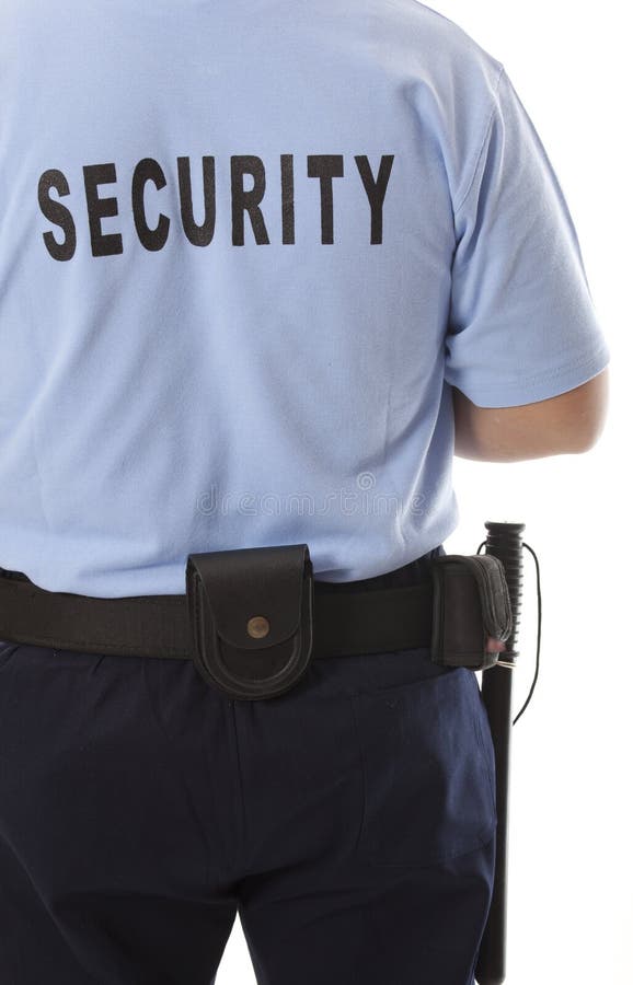 The Security Guard at Rest Position Stock Image - Image of vigil ...