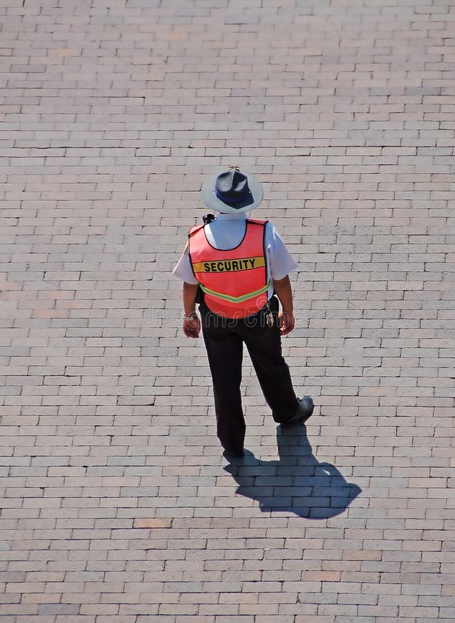 Security Guard Directing Traffic Stock Image - Image of game, auto: 1161449