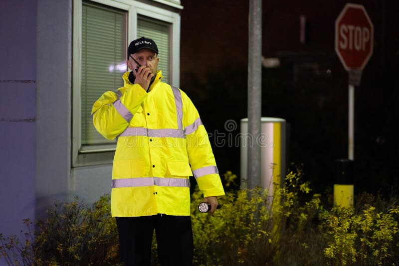 Security Guard at Entrance Gate Stock Photo - Image of entrance ...