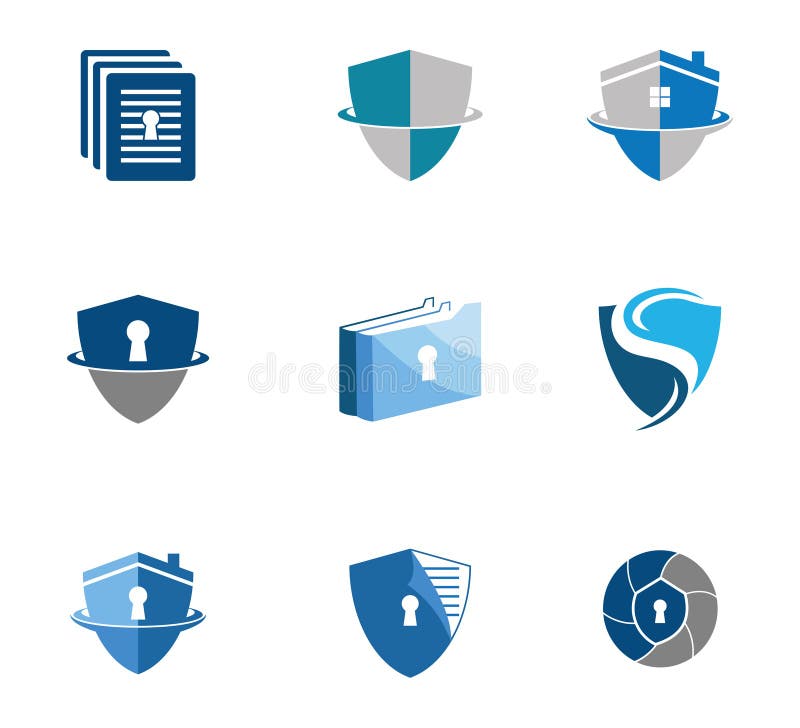 Security Guard File Document Logo Design Stock Illustration ...