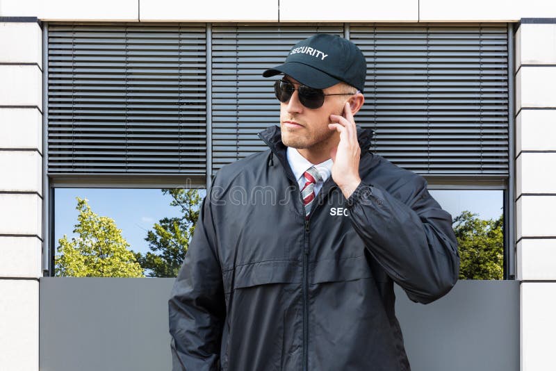Portrait of Security Guard stock image. Image of occupation - 222423139