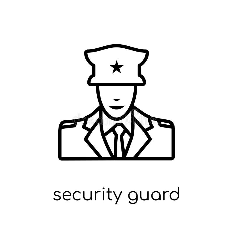 Security Guard Icon from Museum Collection. Stock Vector - Illustration ...