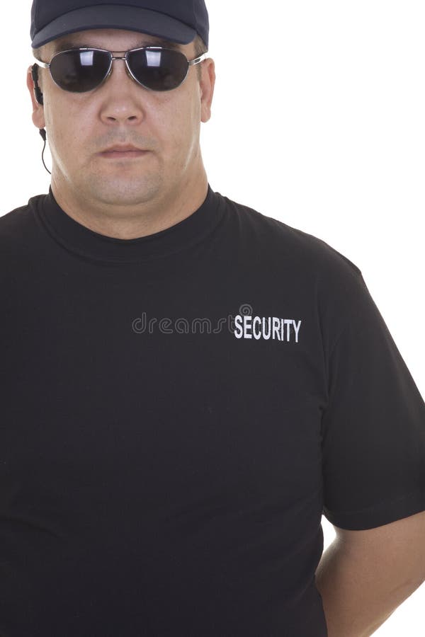 Security guard stock image. Image of security, white - 30950239