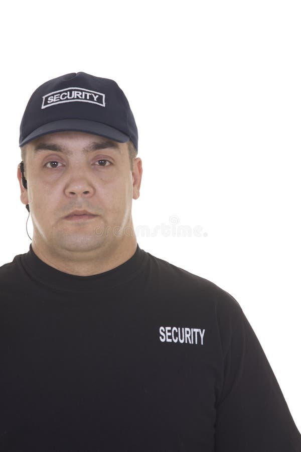 Security Guard Searches with Flashlight Stock Image - Image of ...