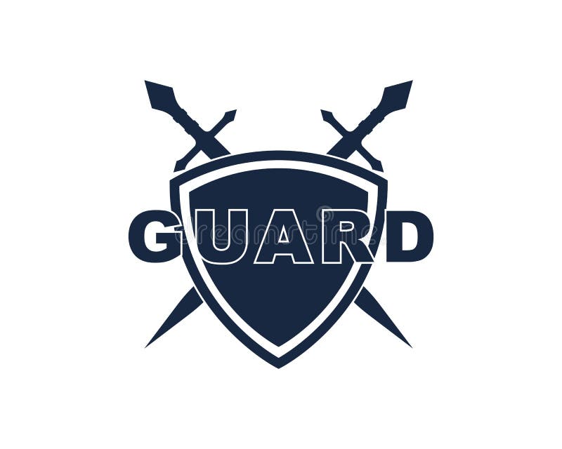 Security Guard Logo Design Vector Shield Stock Vector - Illustration of ...