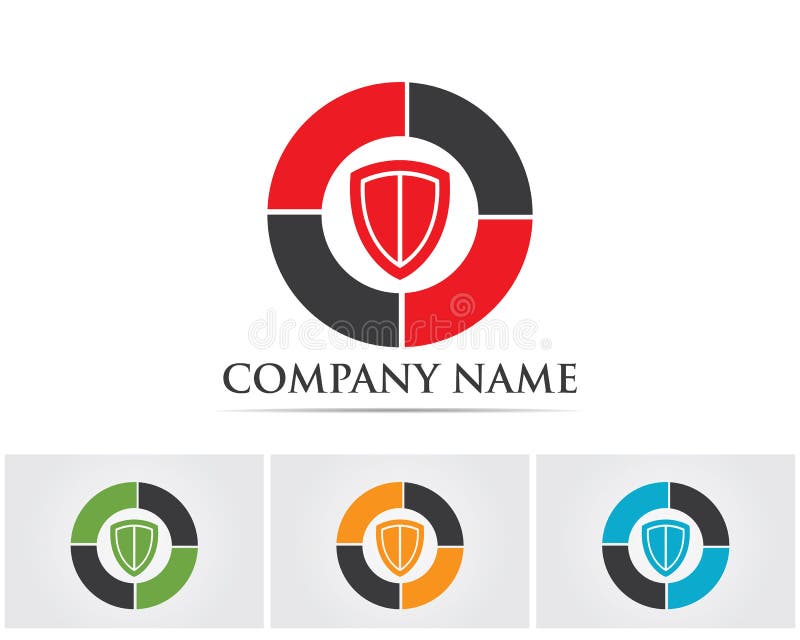 Security Guard Logo Design Vector Shield Template Stock Vector ...