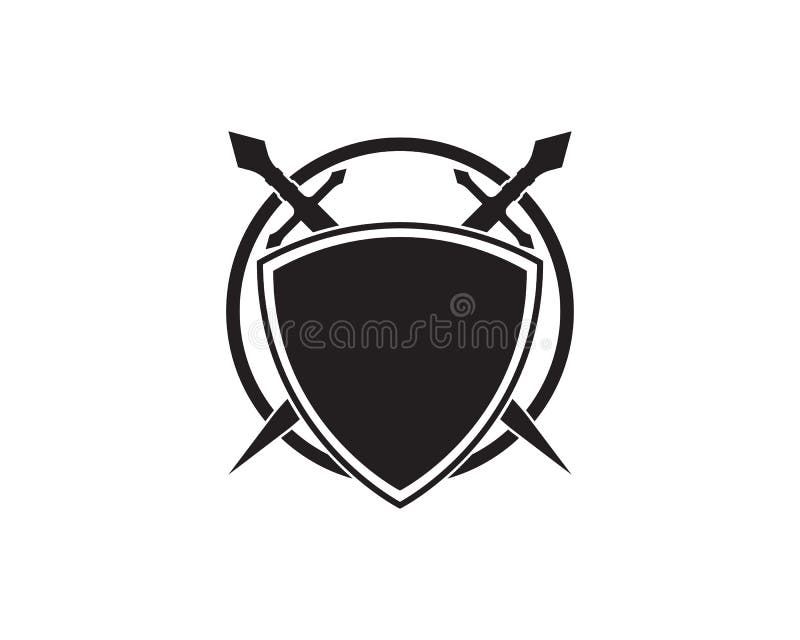 Security Guard Logo Design Vector Shield Stock Vector - Illustration of ...