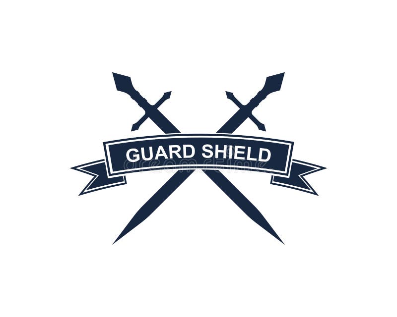 Security Guard Logo Design Vector Shield Stock Vector - Illustration of ...