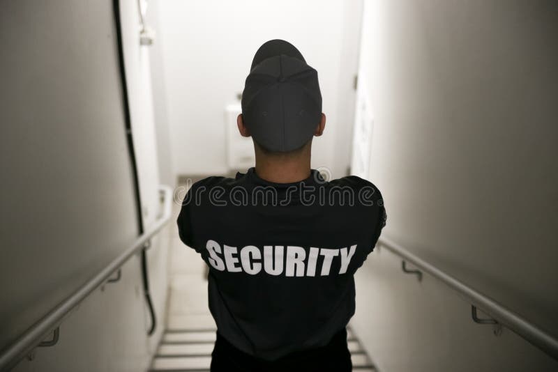 Security Guard Training for CPR First Aid with the AED. Stock Image ...