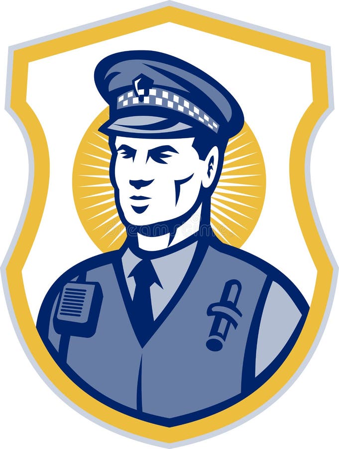Security Guard Badge stock vector. Illustration of looking - 18714377