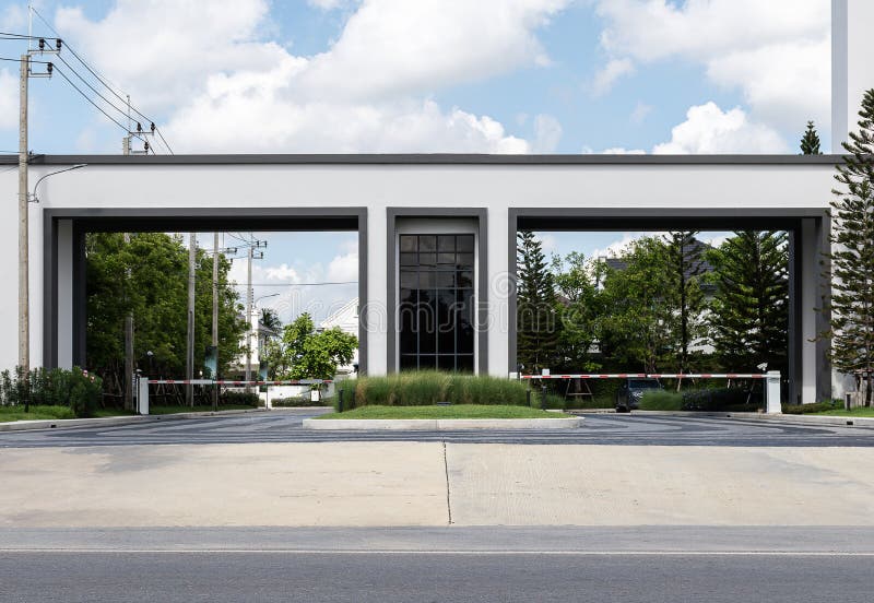 Security Guard Post Village Entrance Gate Stock Photos - Free & Royalty ...