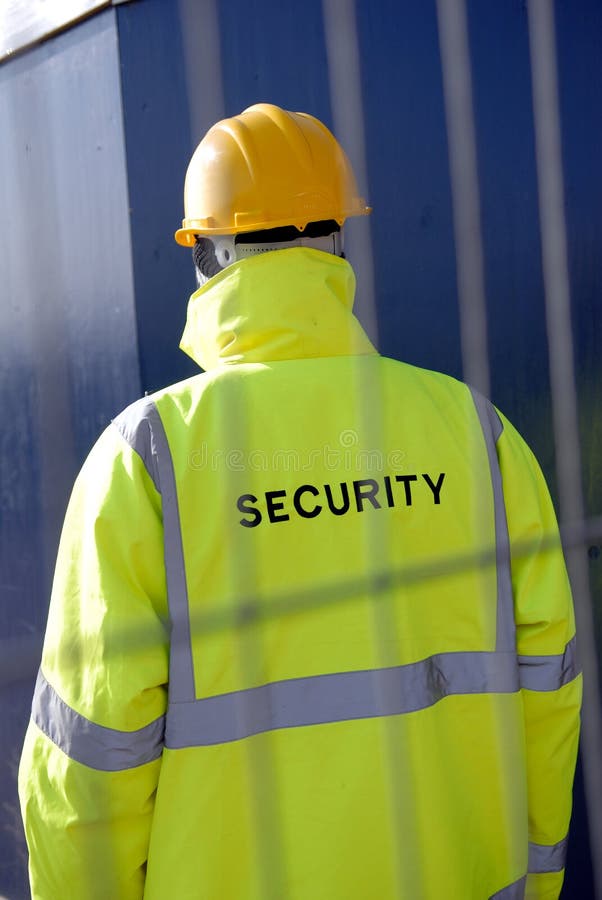 Security Guard Protecting Property Stock Photo - Image of guard, helmet ...