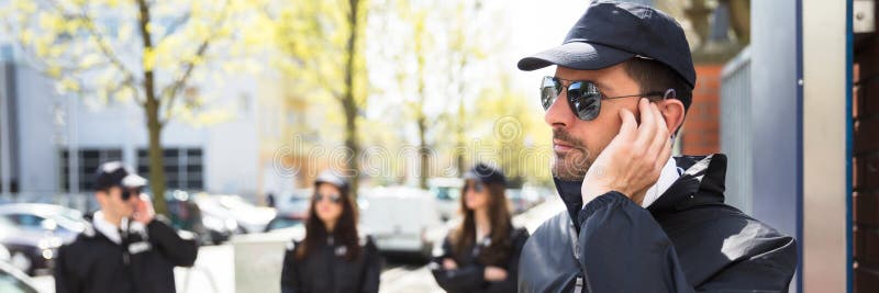 Security Guard Protection Staff at Event Stock Image - Image of woman ...