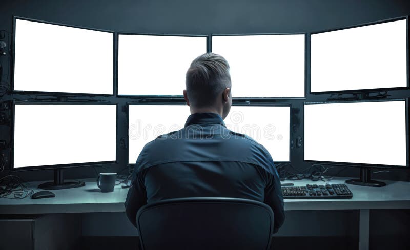 Multiple Cctv Cameras Over a City, Mass Surveillance Concept ...