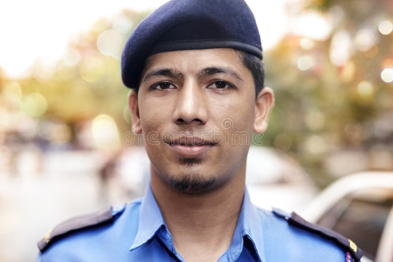 Security Guard Smiling at the Camera. Conceptual Image Stock Image ...
