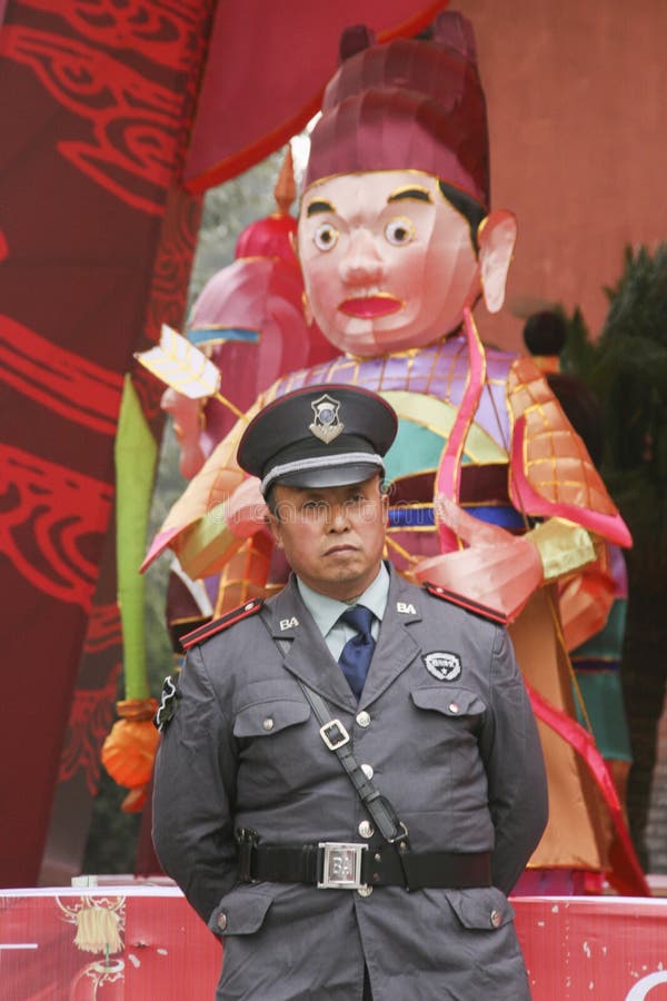 Security Guard in Temple Fair ,chengdu,china Editorial Stock Photo ...