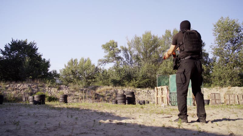 The Security Guards are Trained To Shoot Guns at the Shooting Range ...