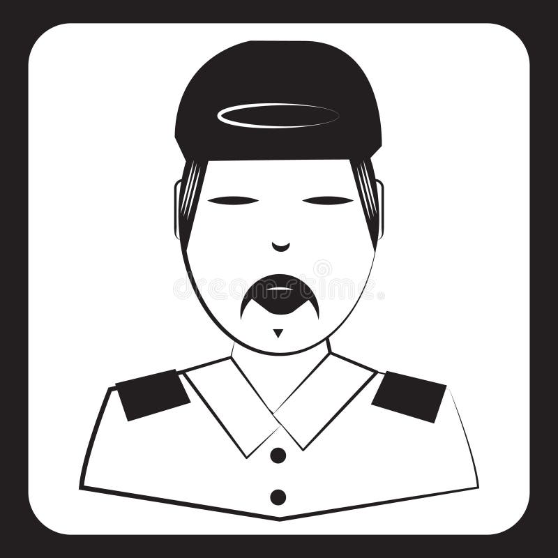 Security Guard. Vector Illustration Decorative Background Design Stock ...