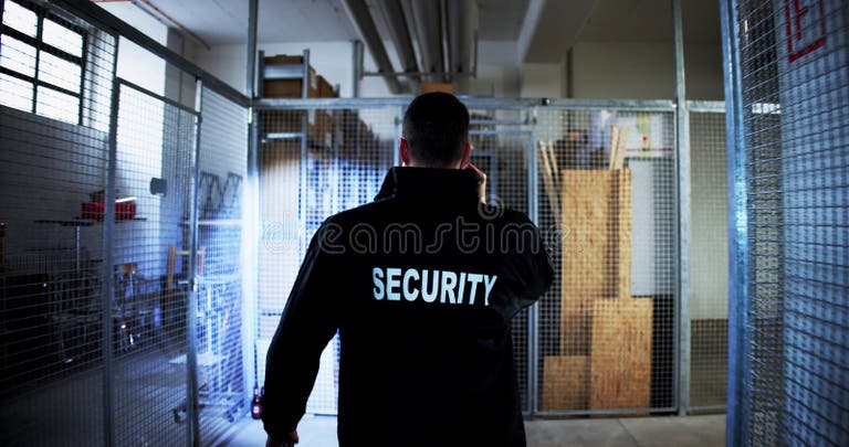 Security Guard Walking stock photo. Image of secure - 302794930