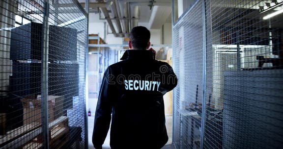 Security Guard Walking stock photo. Image of safe, manned - 305270074