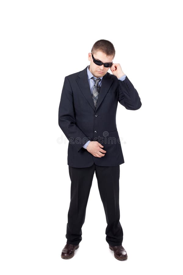 Bodyguard in sunglasses stock image. Image of police, people - 3489943