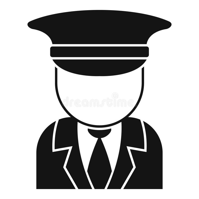Security Guard Wearing Uniform Standing at Attention Stock Vector ...