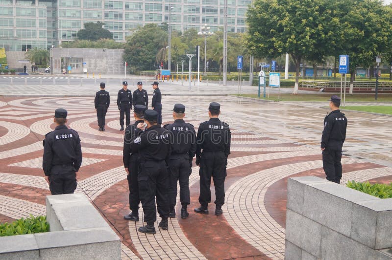 Security Guards in the Square Formation Training Editorial Stock Image ...