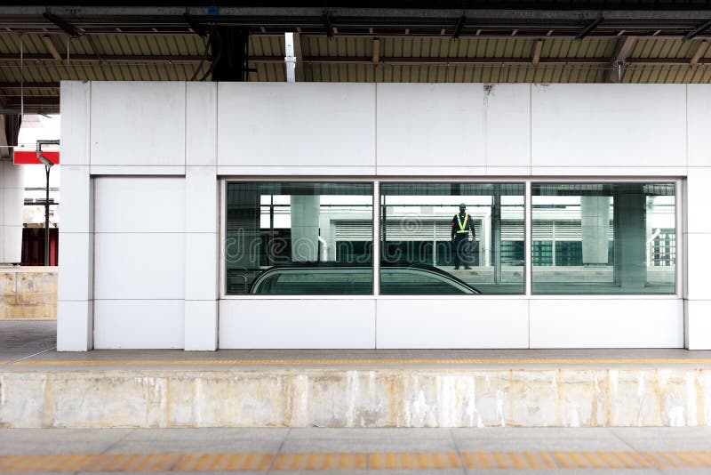 Security Guards Stand Guard at Platform of Bangkok Editorial Photo ...