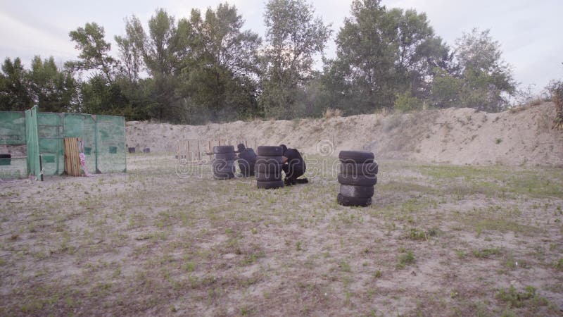 The Security Guards are Trained To Shoot Guns at the Shooting Range ...