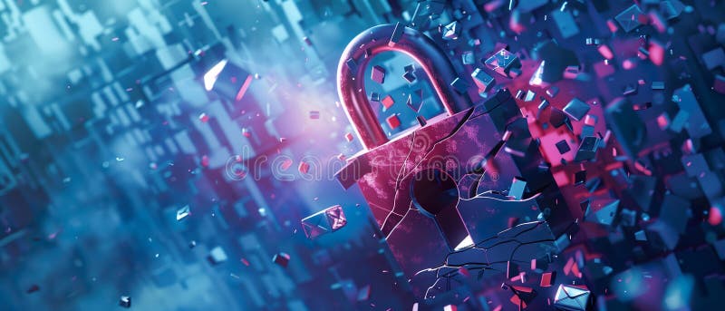 Security Hacking, Security Breach, Data Loss, Cyber Threat Stock Photo ...